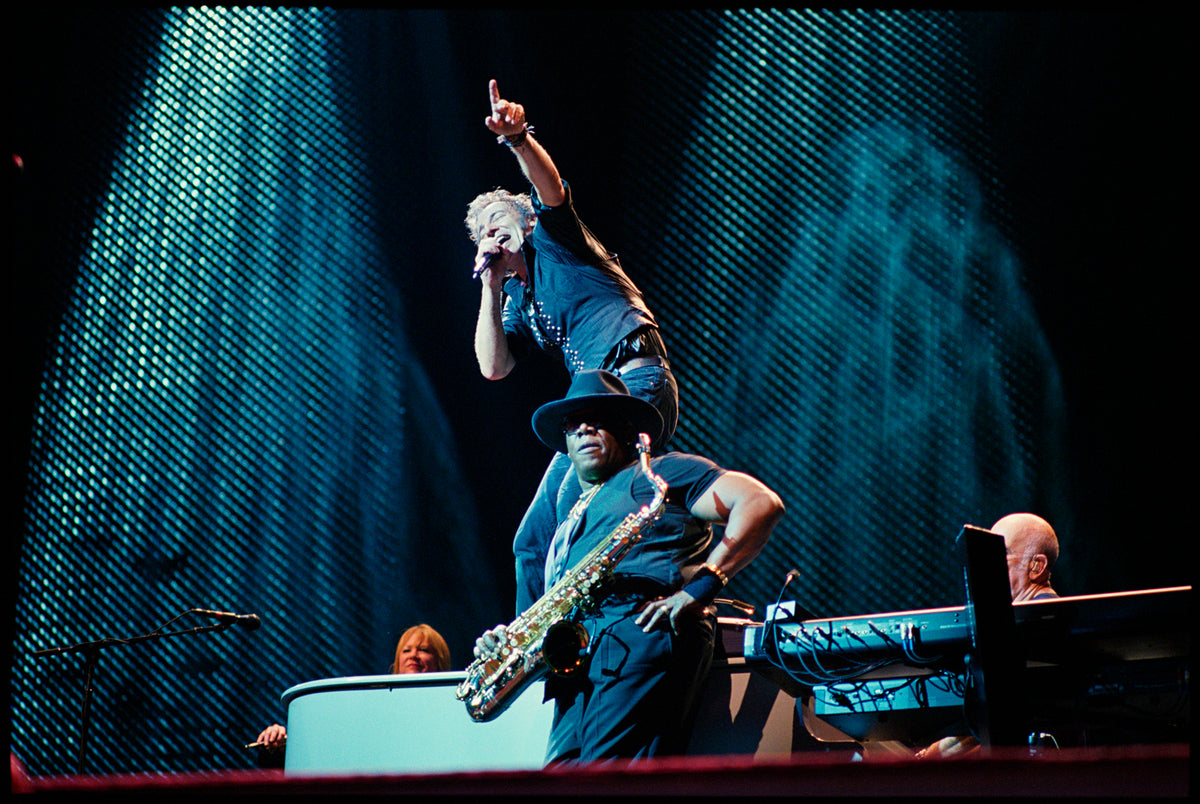Bruce Springsteen and Clarence Clemons (Giants Stadium, 2003 ...